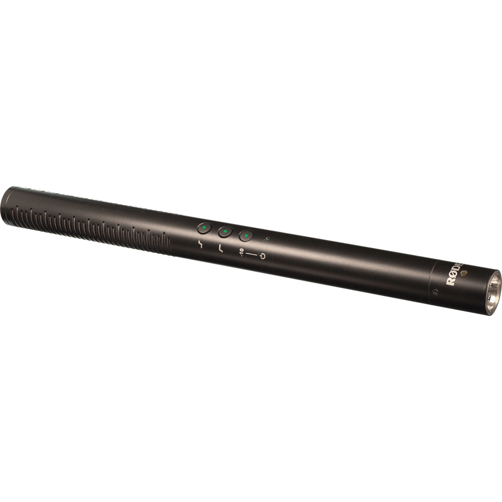 Rode NTG4+ Shotgun Microphone with Digital Switches and Built-In Recha